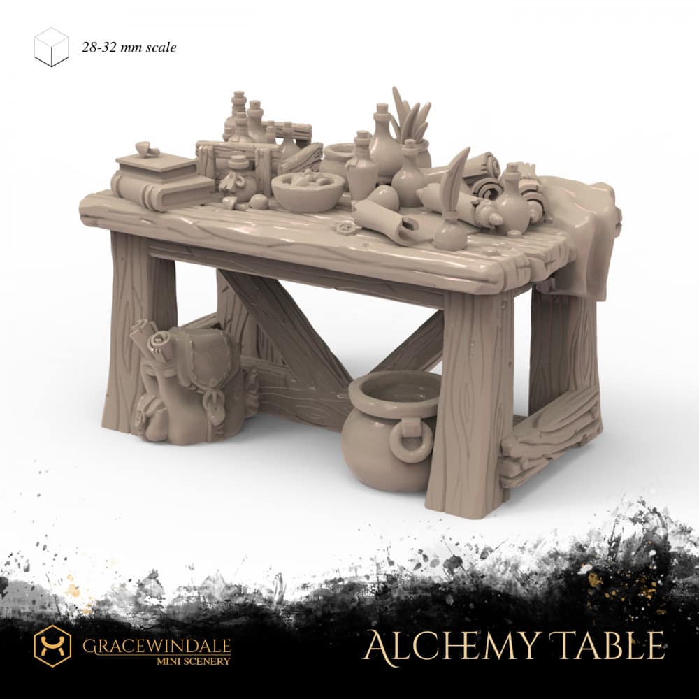 Alchemy Table by Gracewindale Mini Scenery - MiniHoarder