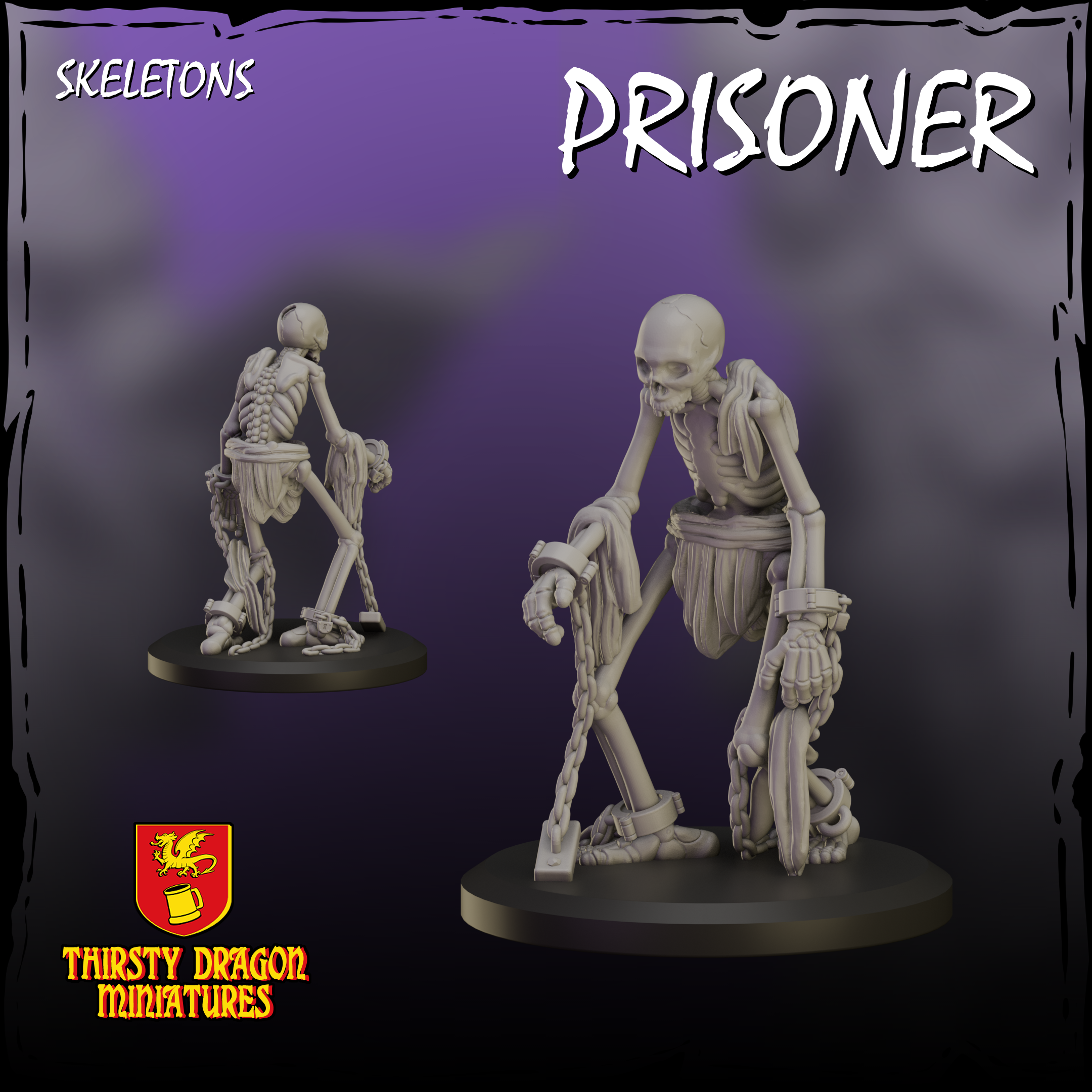 Skeletons - Prisoner by Thirsty Dragon Miniatures - MiniHoarder