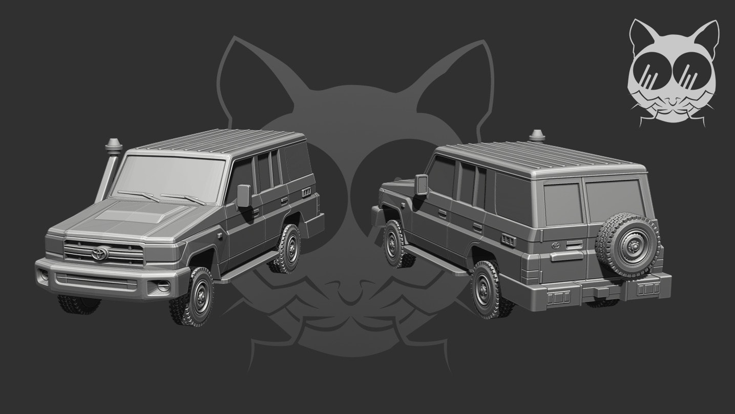 Land Cruiser LC76 by Miska Miniatures - Wargaming3D