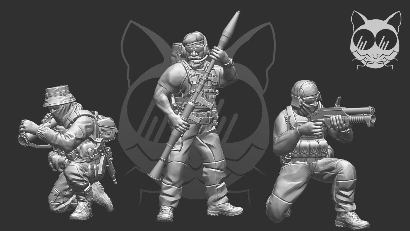 PMC Weapon Specialists by Miska Miniatures - Wargaming3D