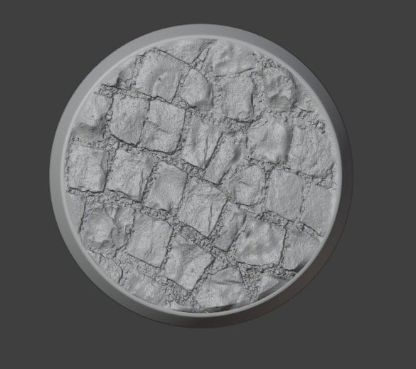 Cobblestone Base - 25mm Set by Faded Designs - Wargaming3D