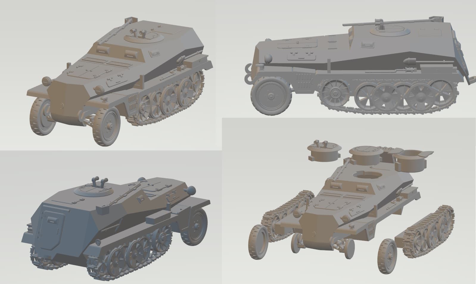 Sdkfz 250/9, 253 1/56(28mm) by Arvernes Miniatures - Wargaming3D