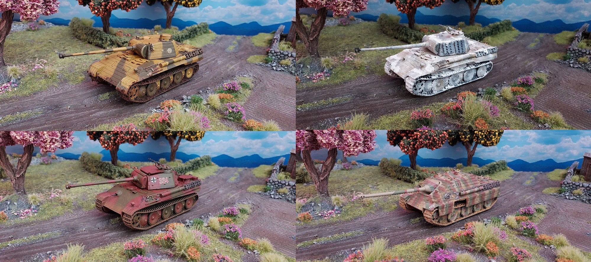 Pack Panther D/A/G + Jagdpanther G1/G2 (1/56) by Arvernes Miniatures ...