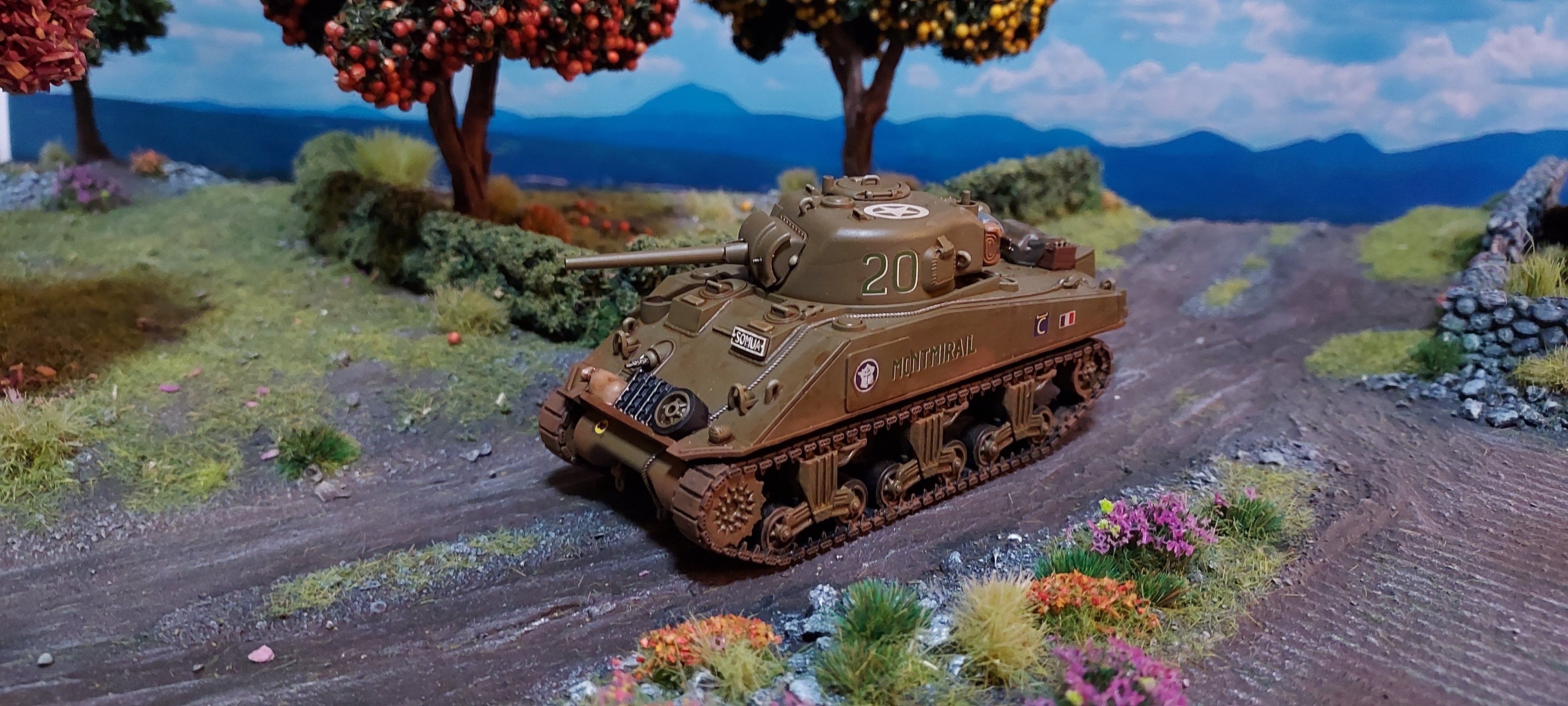 French Sherman M4A2 by Arvernes Miniatures - Wargaming3D