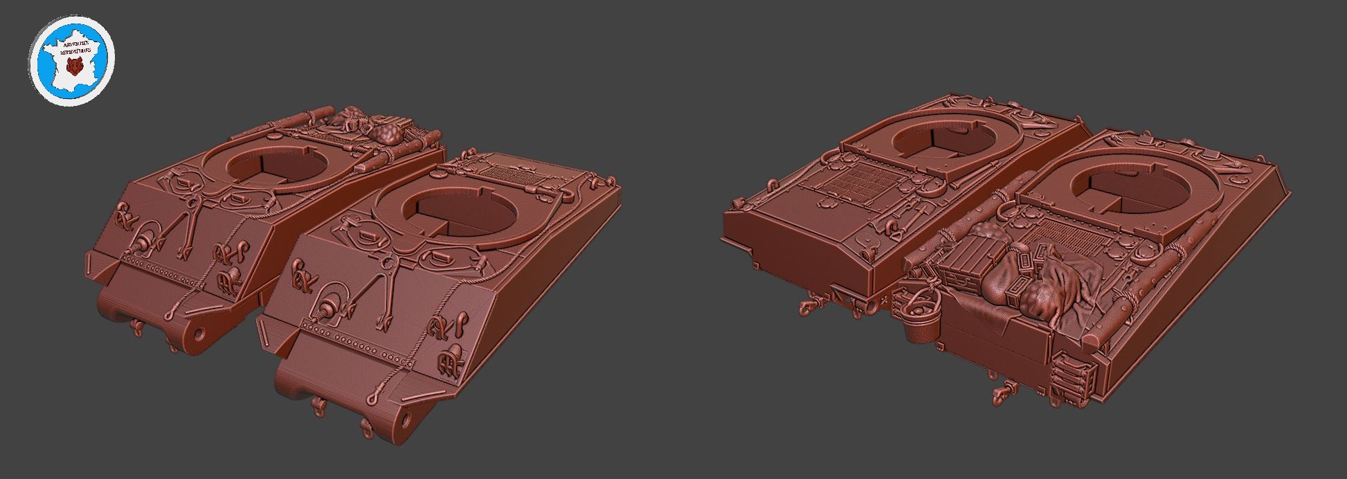 Soviet Sherman M4A2 76(w) by Arvernes Miniatures - Wargaming3D