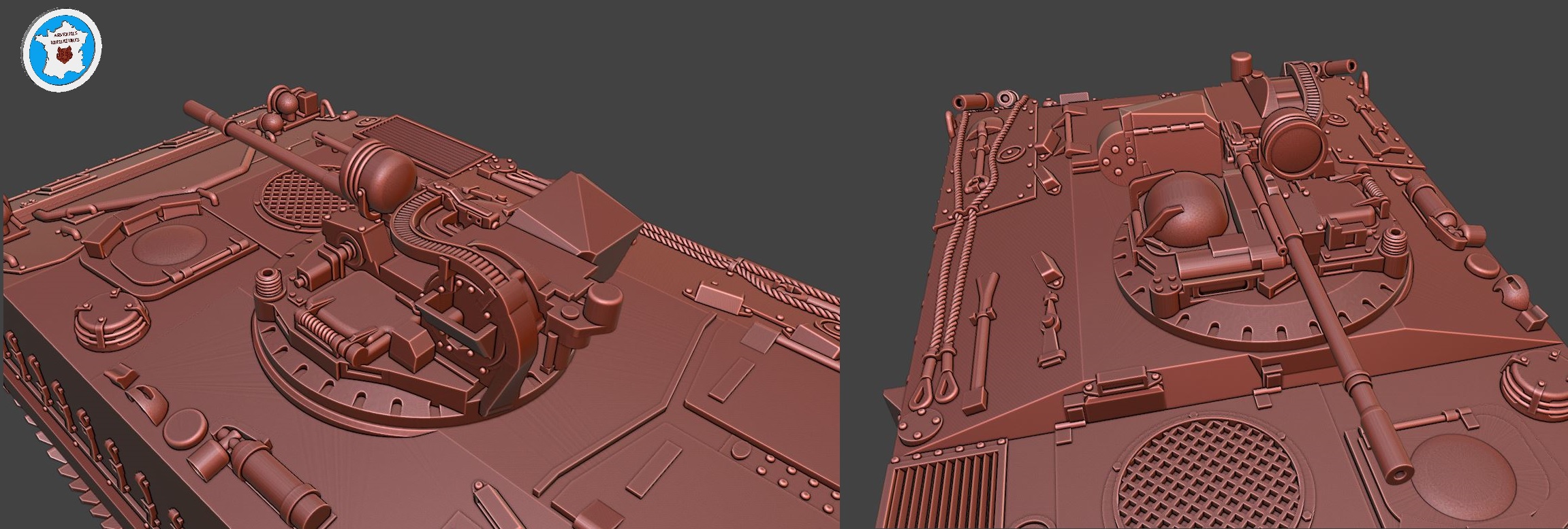 AMX 10p by Arvernes Miniatures - Wargaming3D