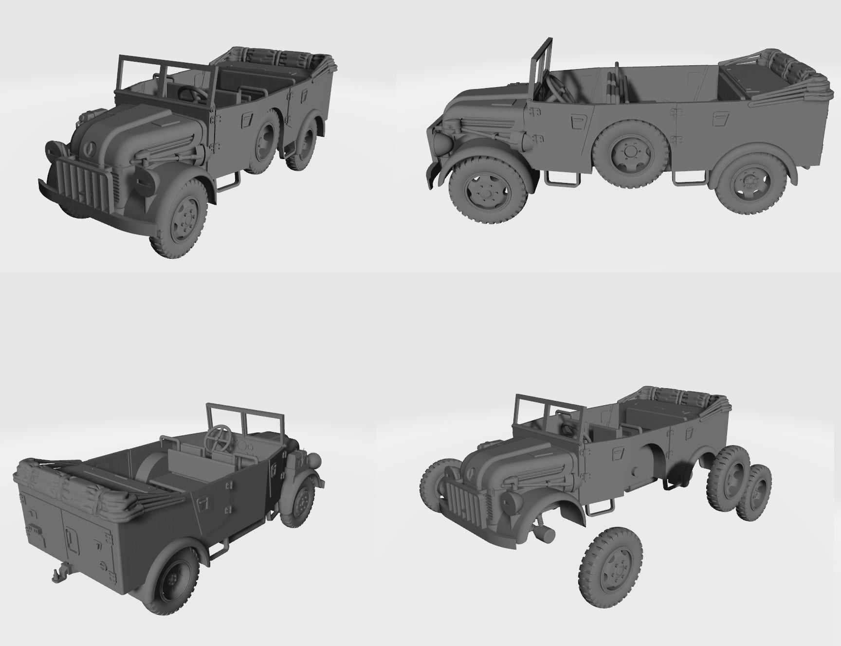 Pack Steyr 1500 A by Arvernes Miniatures - Wargaming3D