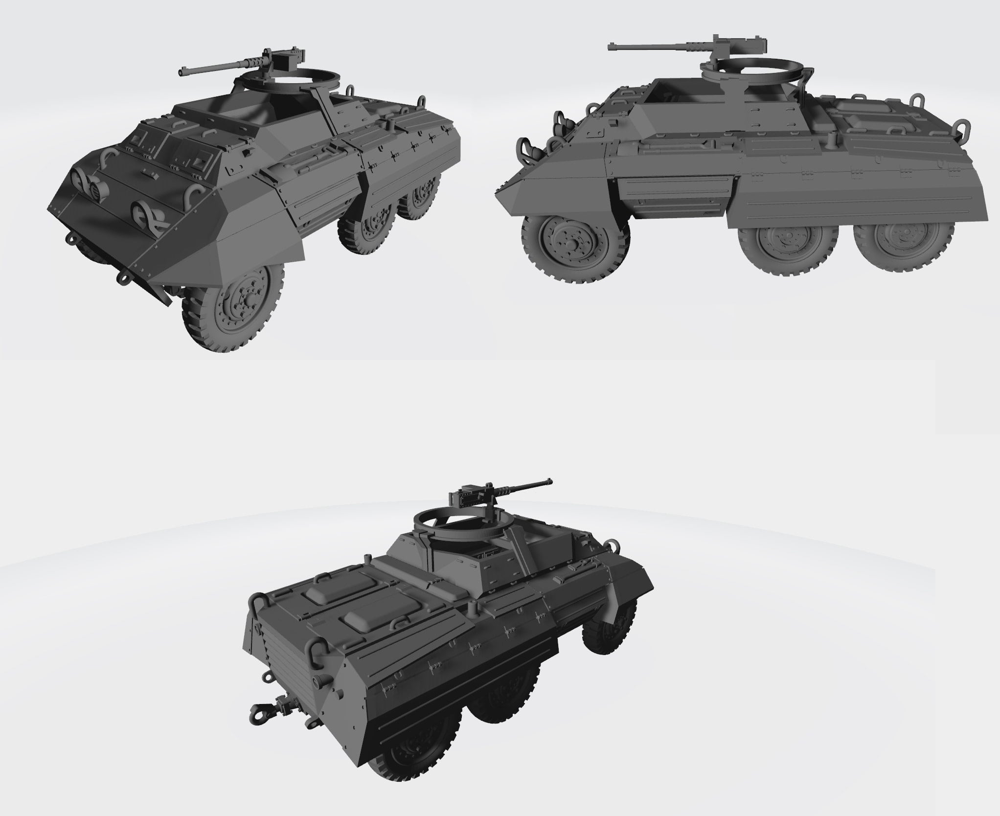 M20 Armored utility car 1/56(28mm) by Arvernes Miniatures - Wargaming3D