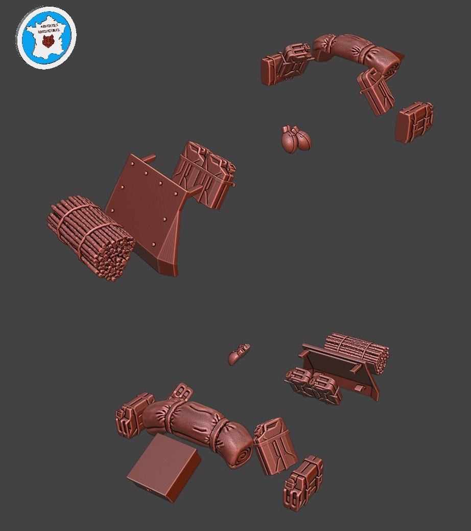 Sdkfz 221 sPzB 41 (1/56) by Arvernes Miniatures - Wargaming3D