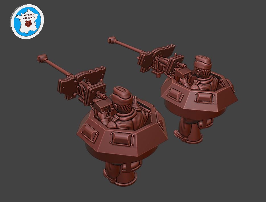 Sdkfz 221 sPzB 41 + Gunner by Arvernes Miniatures - Wargaming3D