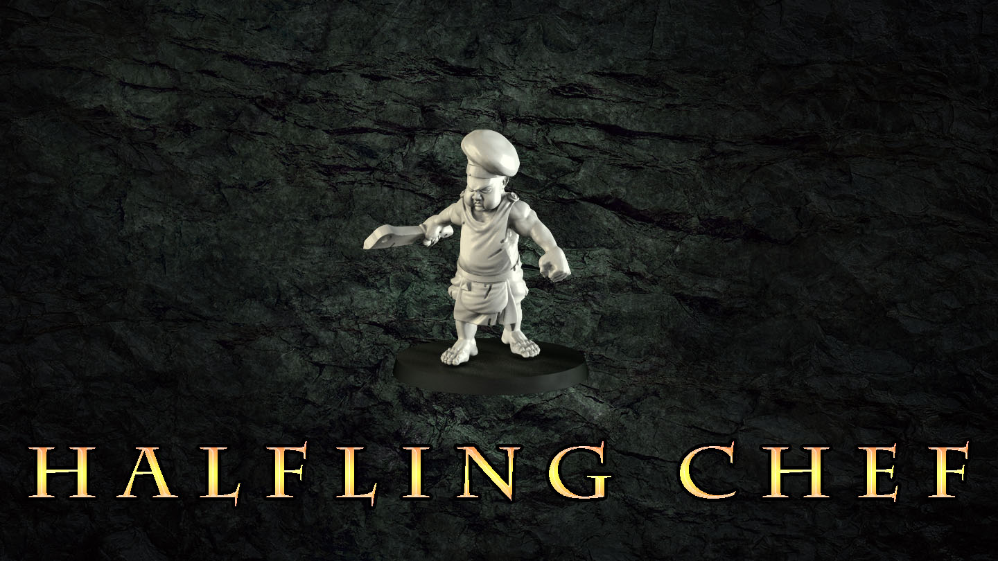 Halfling Chef by CrossLances - MiniHoarder