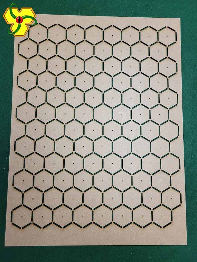 2 Inch Hex Template for Spray Paint or Airbrush - Laser Cut MDF by ...