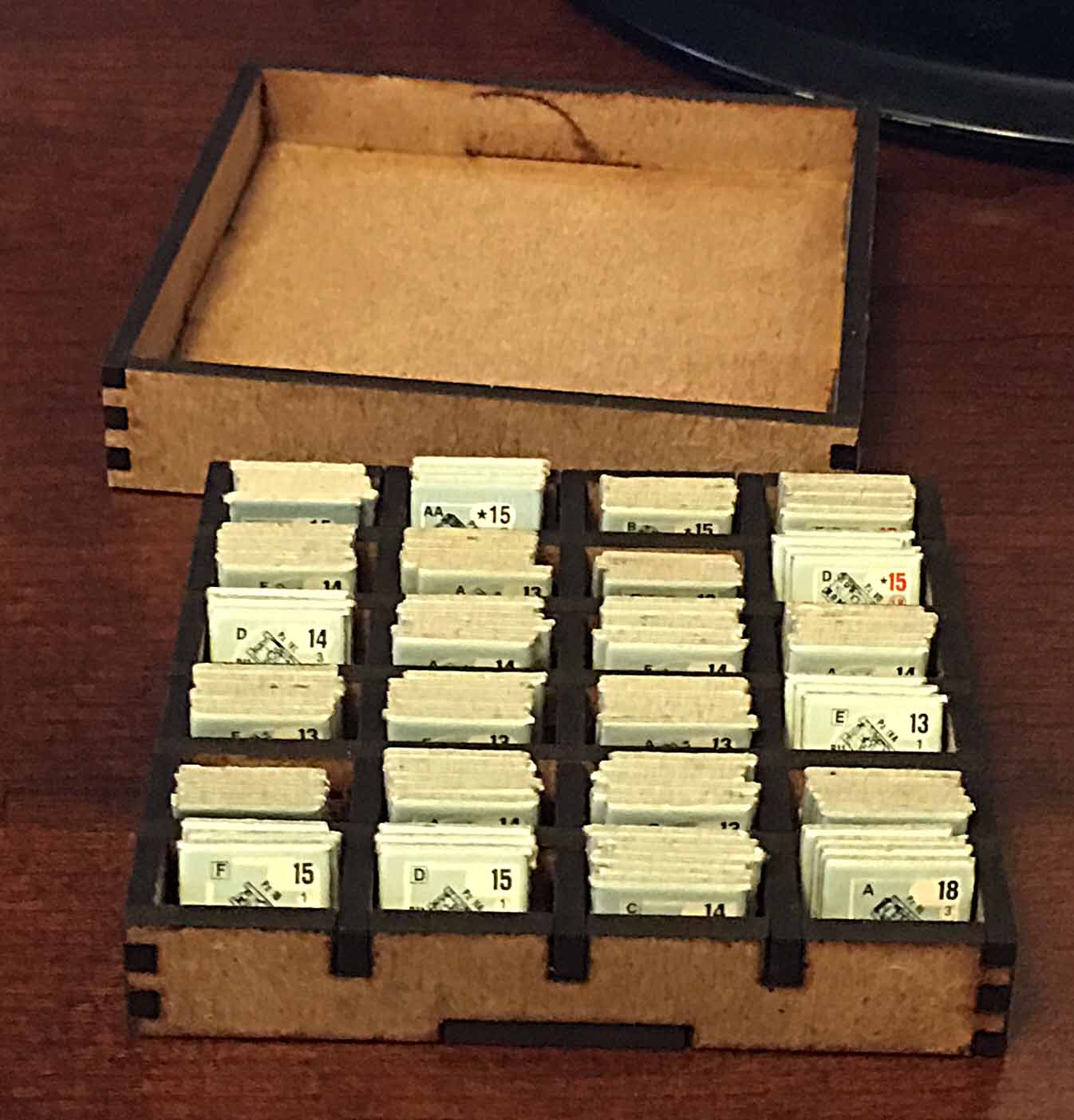 Lasercut Squad Leader (ASL) Stackable Counter Storage Boxes - 3mm MDF ...