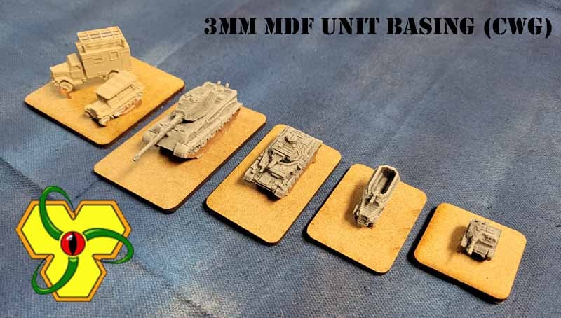 Lasercut 3mm MDF CWG Unit Basing by Yellow Sign Studio - Wargaming3D