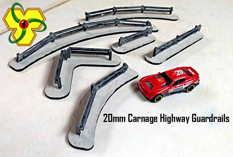 Lasercut 20mm Auto Carnage Highway Guardrails - 3mm MDF by Yellow Sign ...