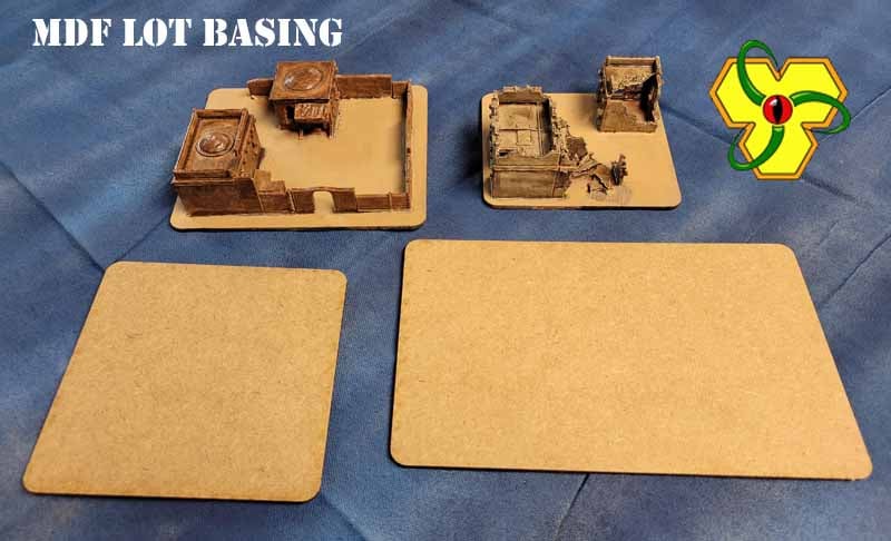 Lasercut MDF Lot Basing for Miniatures, Terrain, Dioramas by Yellow ...