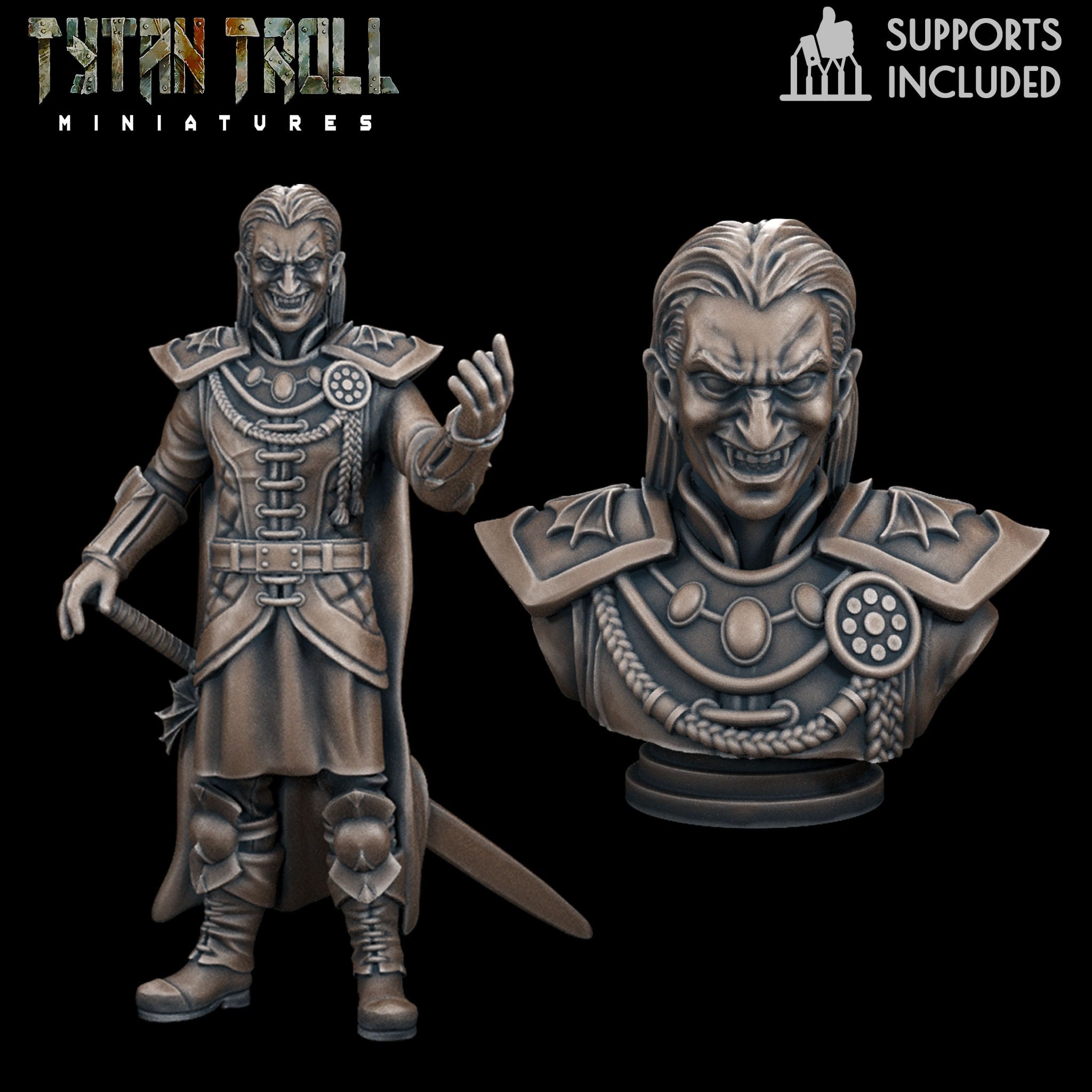 Curse of Strahd - Strahd Mini Bust Combo [Pre-Supported] by TytanTroll ...