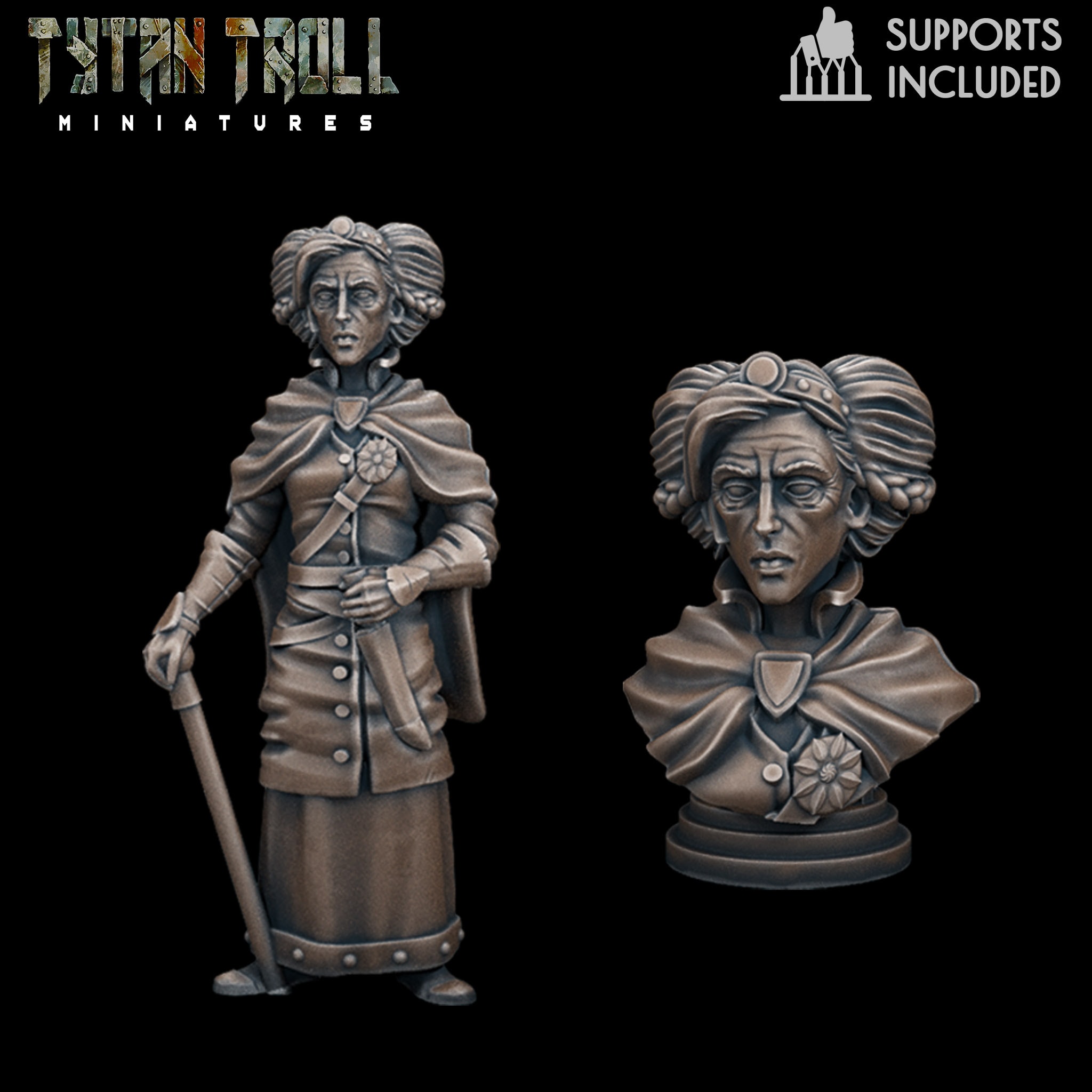 Curse of Strahd - Lady Watcher Mini Bust Combo [Pre-Supported] by ...