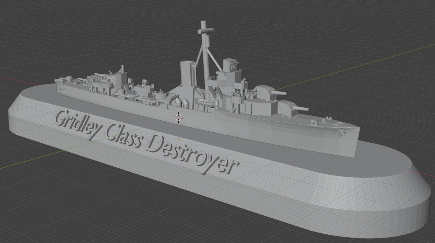 USN Gridley Class Destroyer by Allan's Corner - Wargaming3D