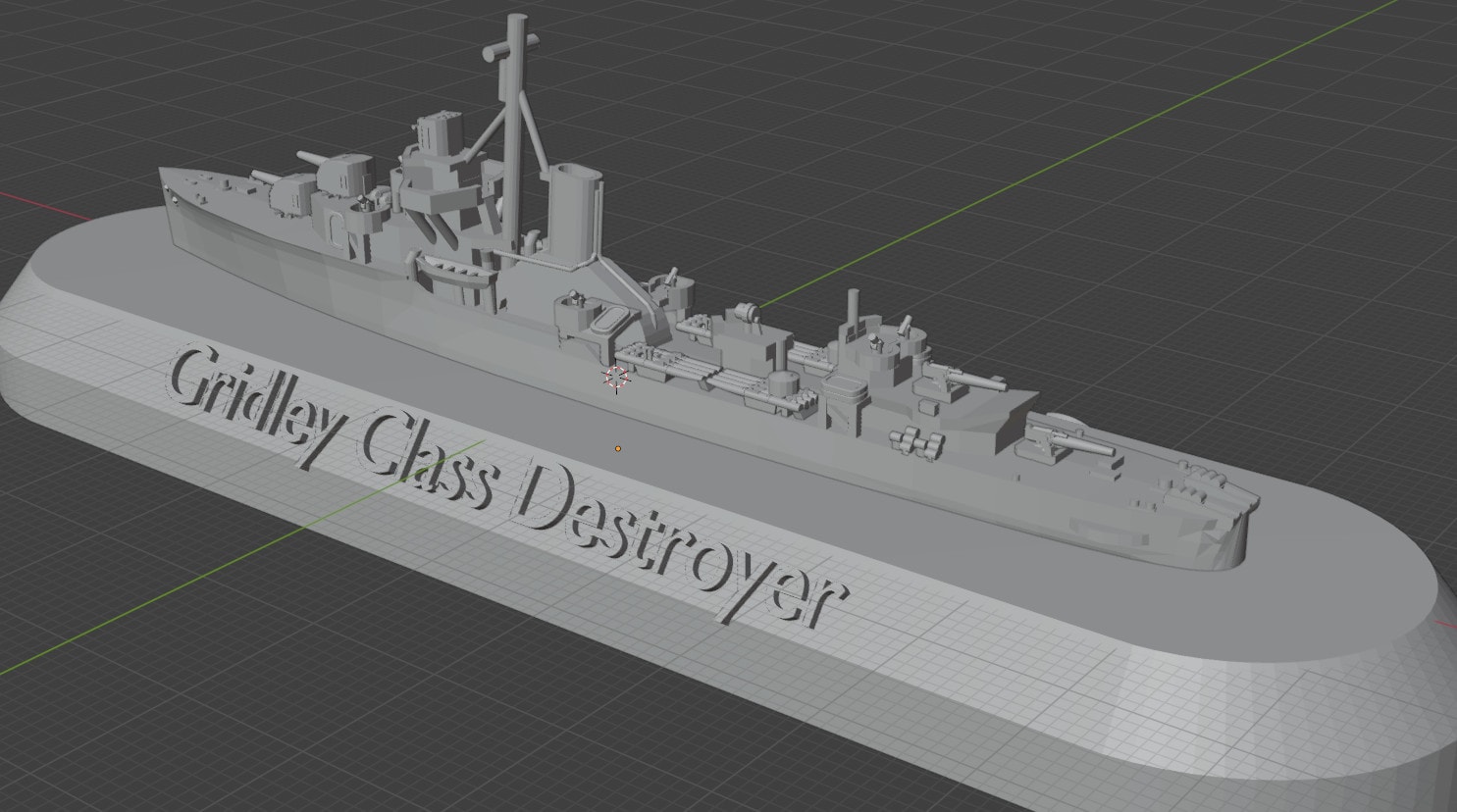 USN Gridley Class Destroyer by Allan's Corner - Wargaming3D