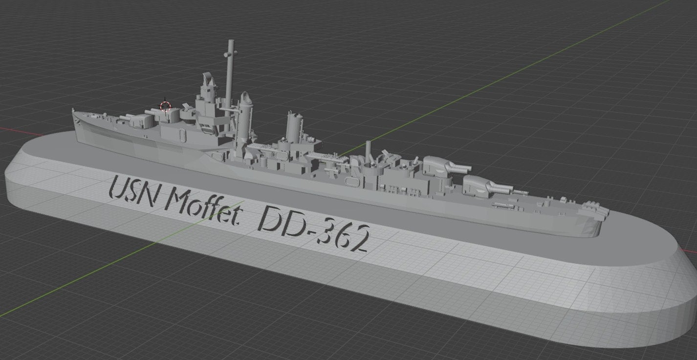 USN Porter class Destroyer (1943 - 8 x 5 inch guns) by Allan's Corner ...