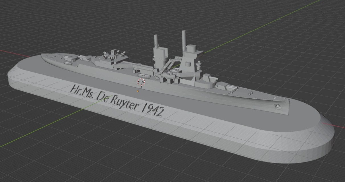 Hr.Ms. De Ruyter Light Cruiser by Allan's Corner - Wargaming3D