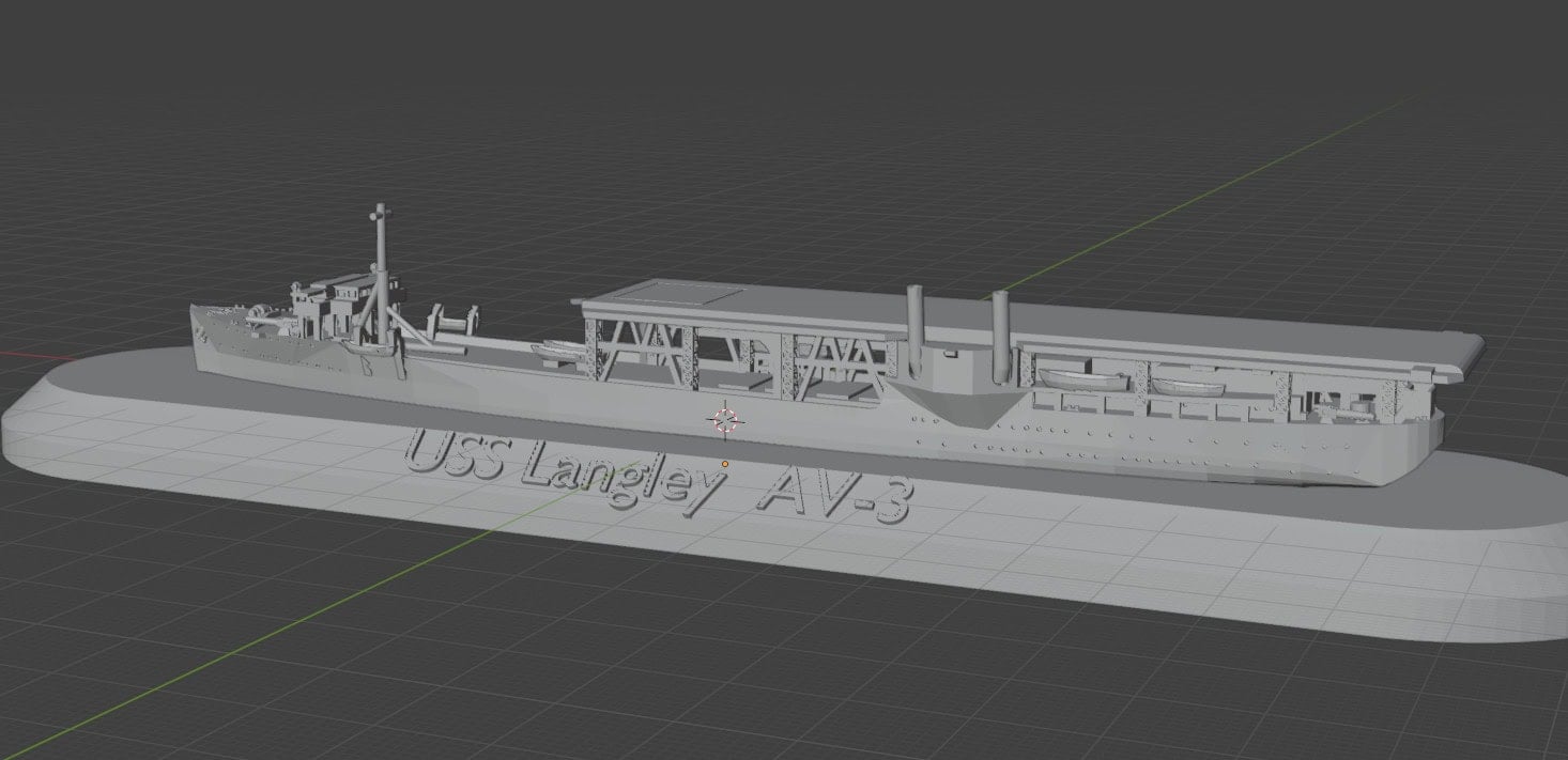 USS Langley (AV-3) by Allan's Corner - Wargaming3D