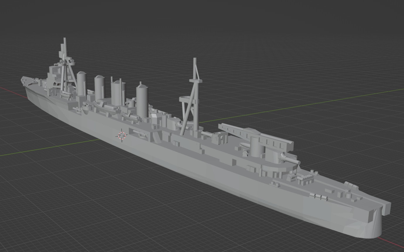 Japanese Sendai Class Light Cruiser by Allan's Corner - Wargaming3D