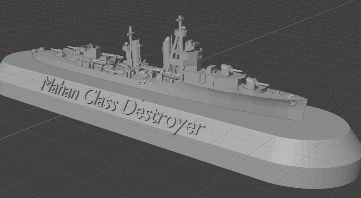 USN Mahan Class Destroyer by Allan's Corner - Wargaming3D
