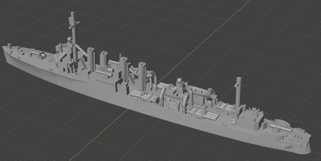USN Clemson Class Destroyer by Allan's Corner - Wargaming3D