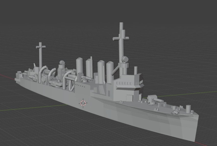USN Clemson Class Destroyer by Allan's Corner - Wargaming3D