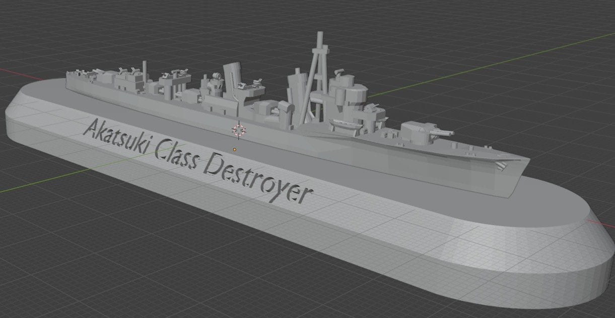 IJN Akatsuki class Destroyer by Allan's Corner - Wargaming3D