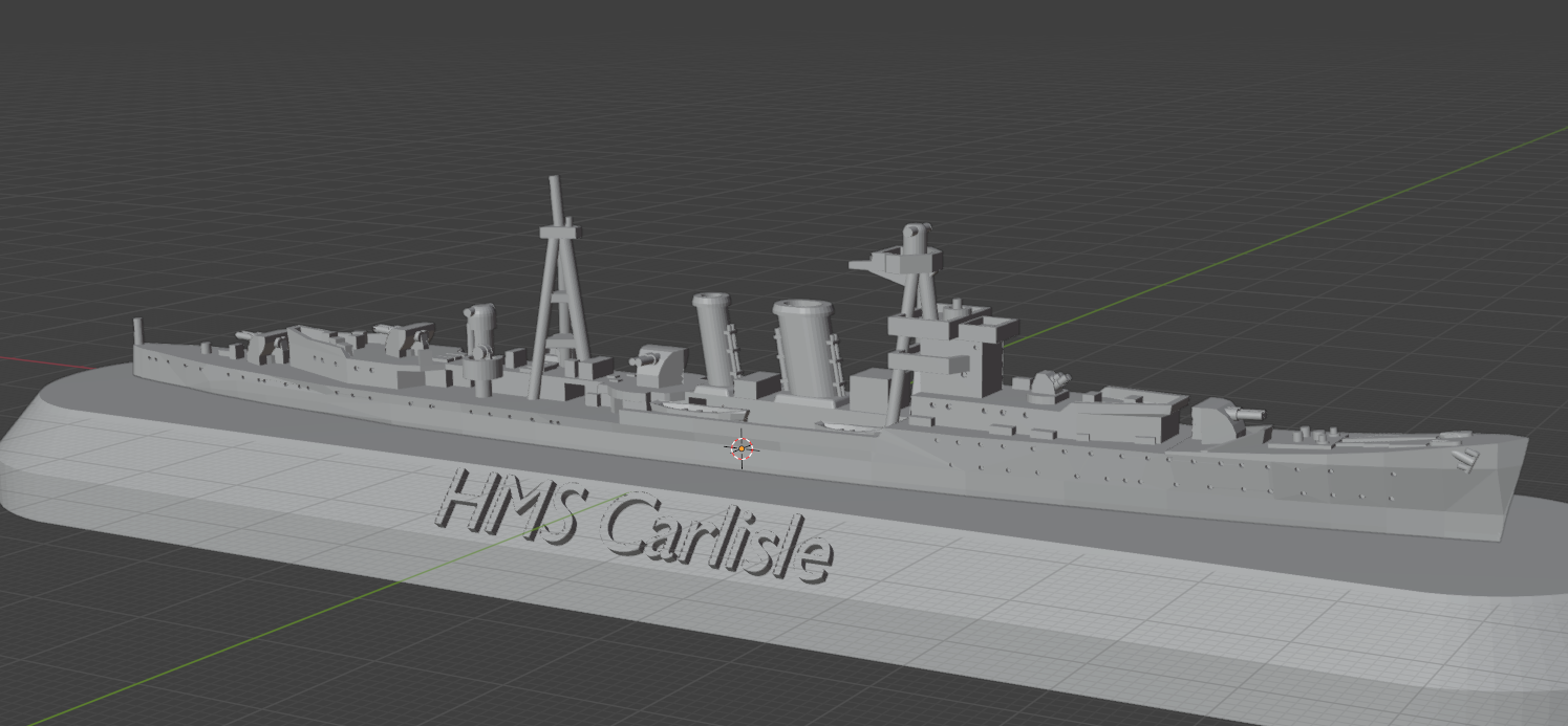 Carlisle Class Cruisers post-1938 by Allan's Corner - Wargaming3D