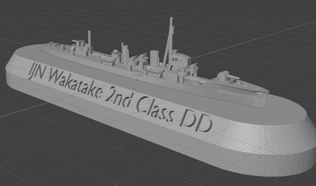IJN Wakatake 2nd class Destroyer by Allan's Corner - Wargaming3D