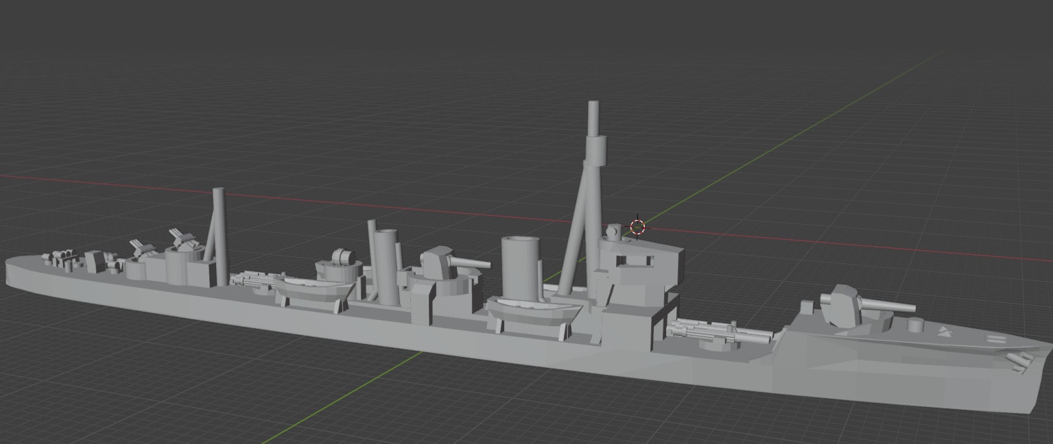 IJN Wakatake 2nd class Destroyer by Allan's Corner - Wargaming3D