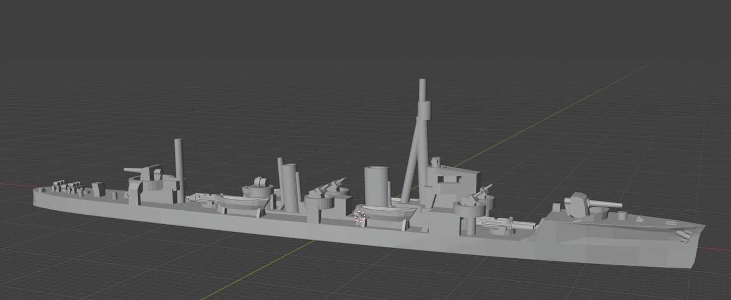 IJN Wakatake 2nd class Destroyer by Allan's Corner - Wargaming3D