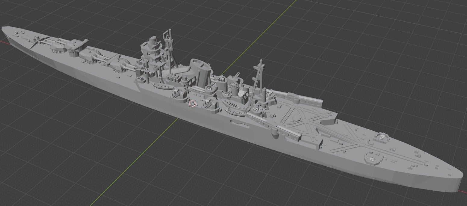 IJN Tone class Heavy cruiser by Allan's Corner - Wargaming3D