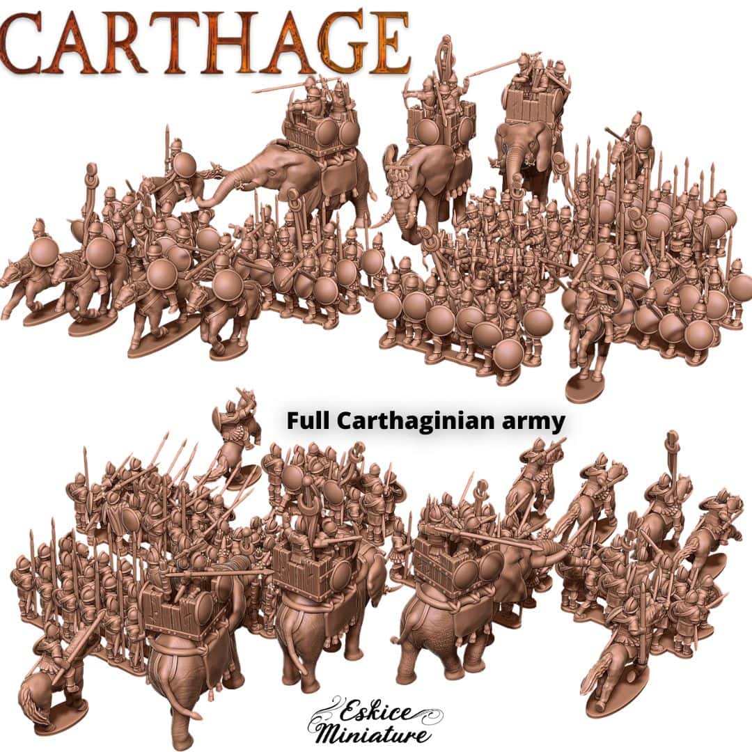 Carthage army - 15mm BUNDLE by Eskice Miniature - Wargaming3D