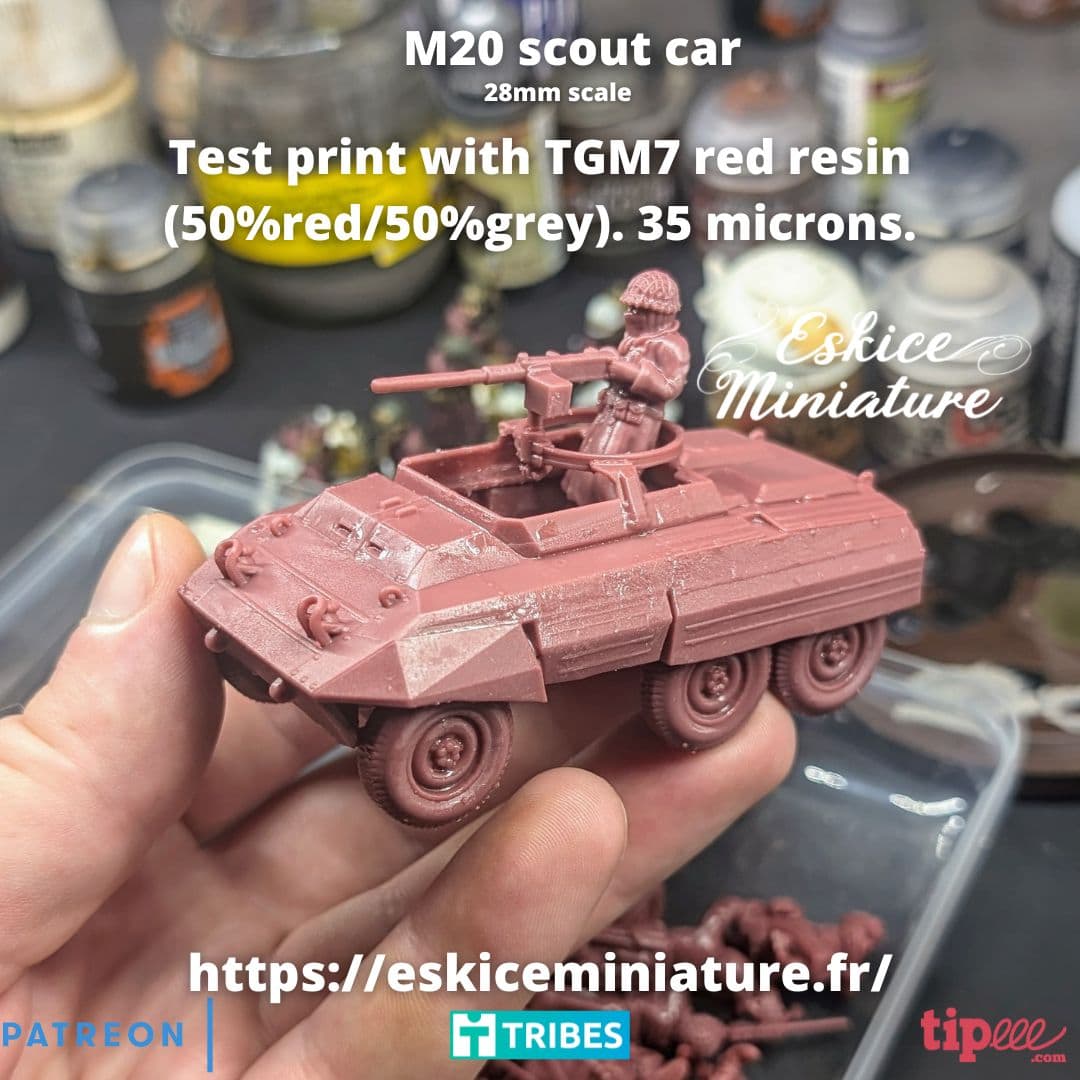 M20 Scout car - 28mm by Eskice Miniature - Wargaming3D
