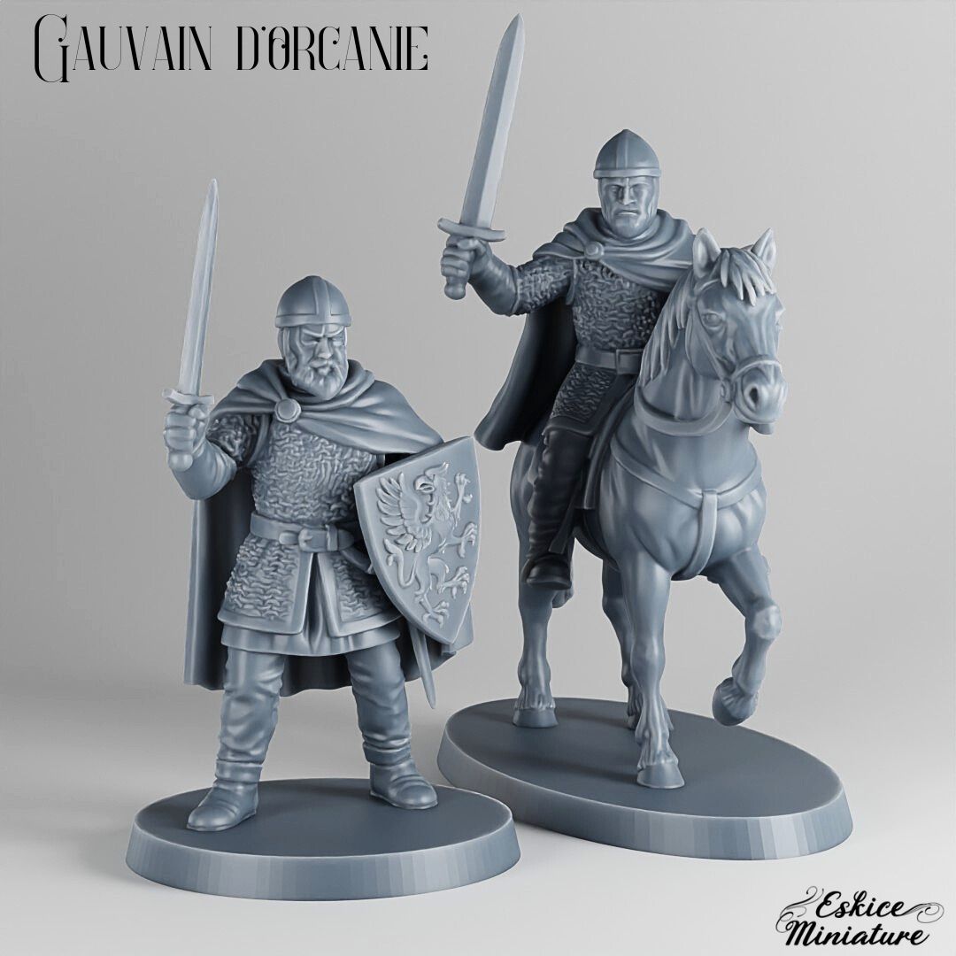 Gauvain of Orcanie - 28mm by Eskice Miniature - Wargaming3D