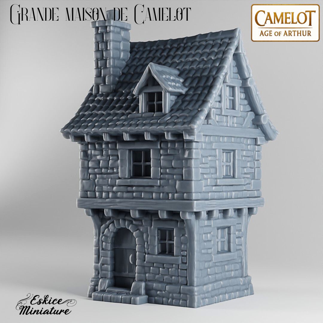 Houses of Camelot PACK - 28mm fdm friendly by Eskice Miniature ...