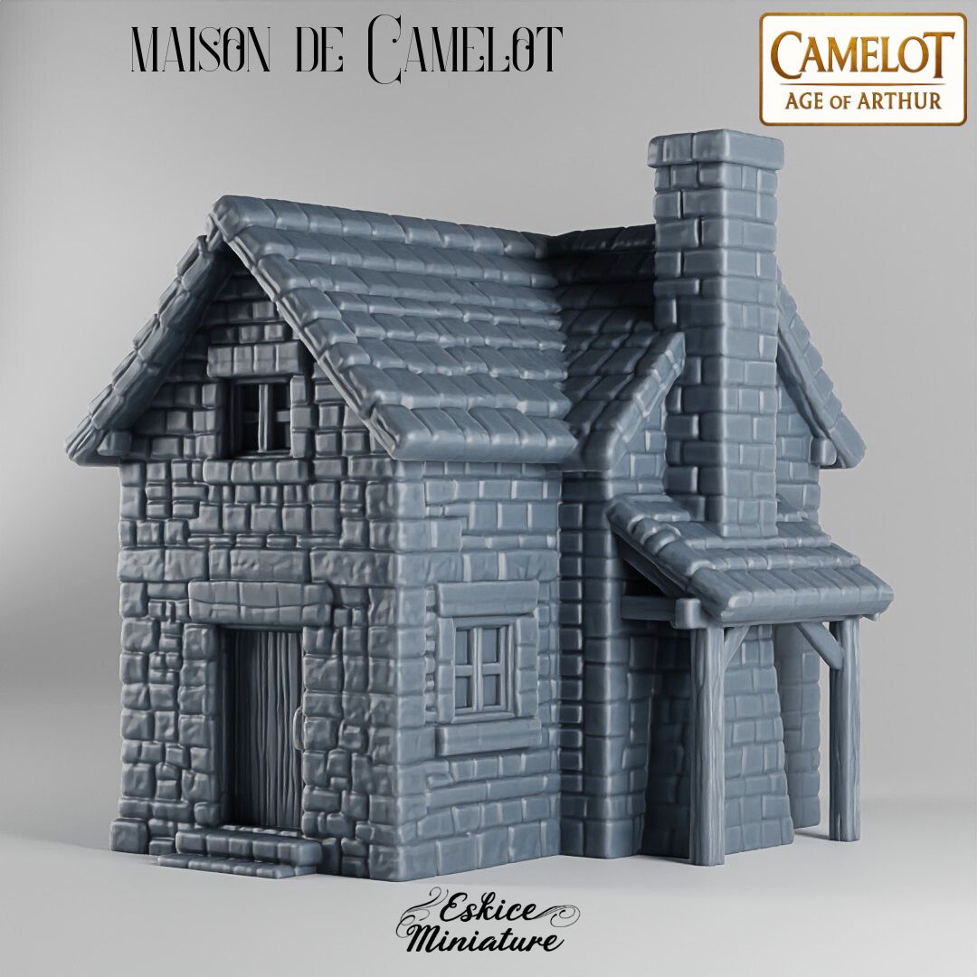 Houses of Camelot PACK - 28mm fdm friendly by Eskice Miniature ...