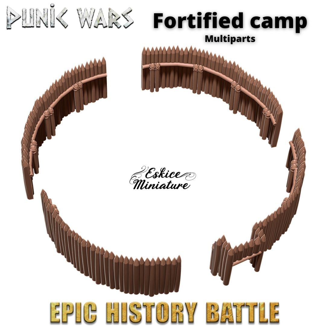 Fortified camp - 15mm for Epic History Battle by Eskice Miniature ...