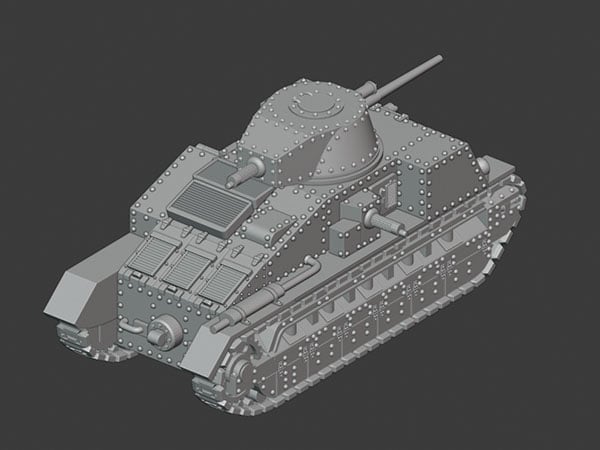 Vickers Medium Mk.C by Mojobob Hoochyman - Wargaming3D