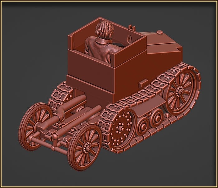 Martel Tankette Prototype 1925 by Mojobob Hoochyman - Wargaming3D