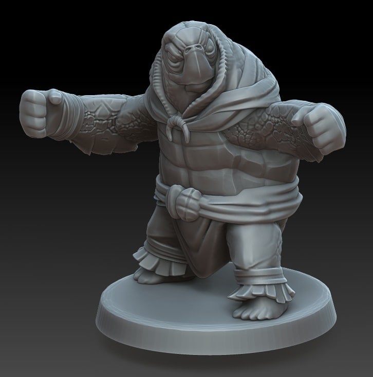 Sea Tortle Monk 1 by Wundervale Games - MiniHoarder