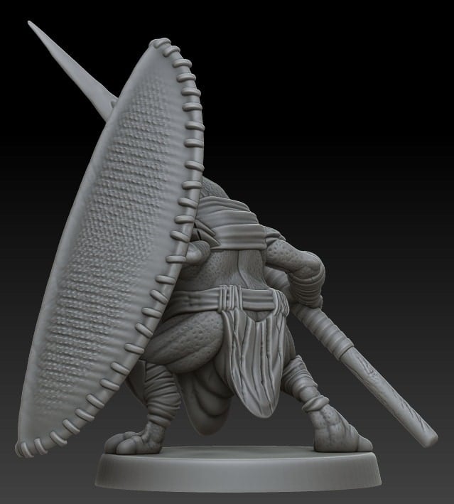 Bullywug Warrior 02 by Wundervale Games - MiniHoarder