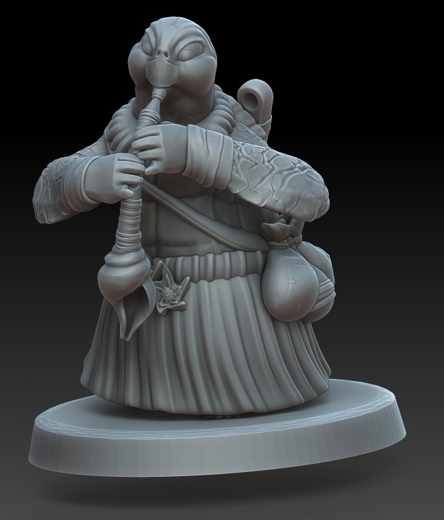 Sea Tortle Bard Female by Wundervale Games - MiniHoarder