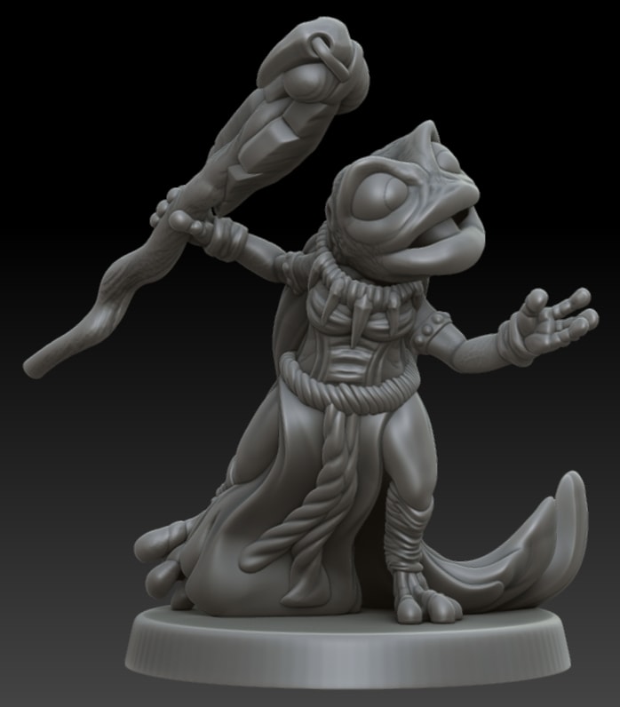 Bullywug Female Caster by Wundervale Games - MiniHoarder