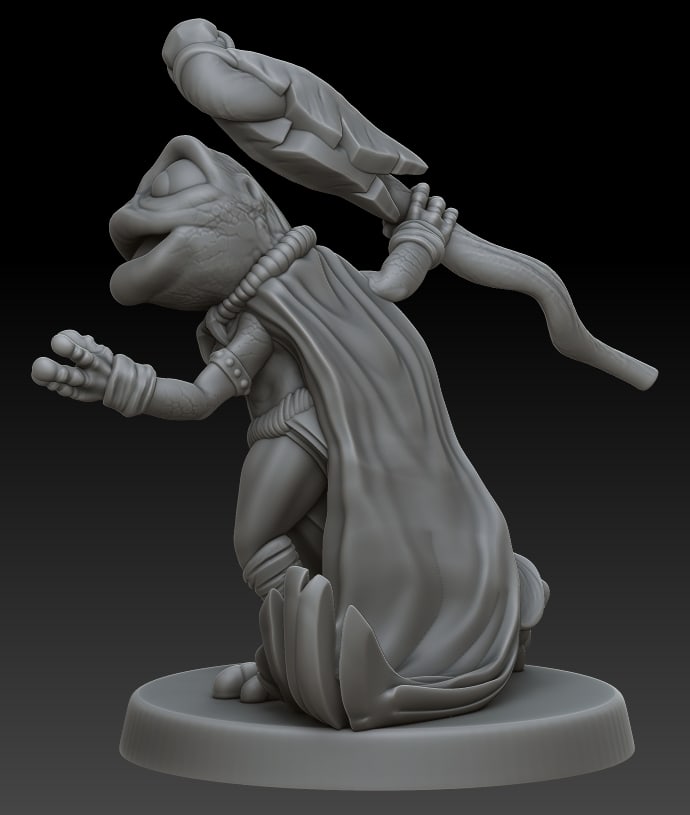 Bullywug Female Caster by Wundervale Games - MiniHoarder